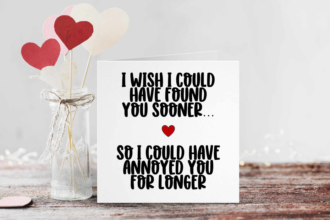 I Wish I Could Have Found You Sooner Card | The Gifted Panda
