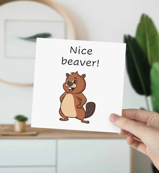 Nice Beaver Card | The Gifted Panda