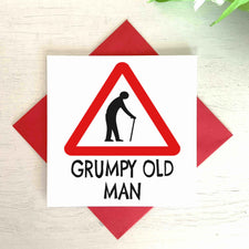 Grumpy Old Man Birthday Card | The Gifted Panda