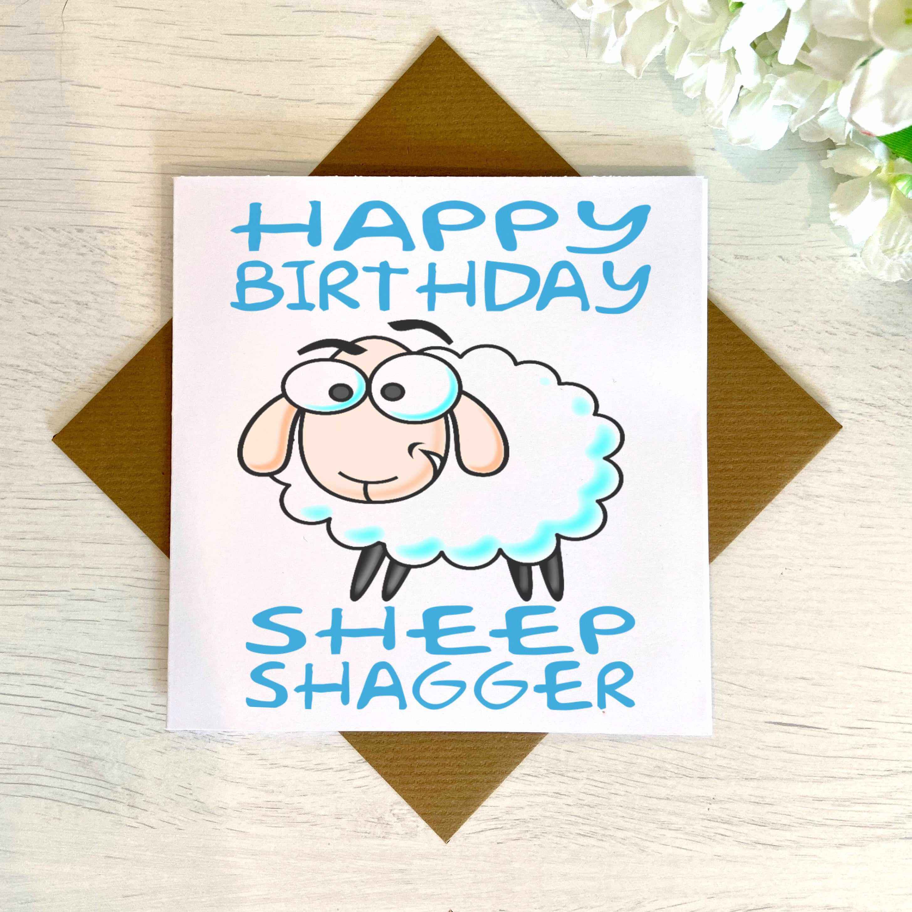 Happy Birthday Sheep Shagger Greetings Card | The Gifted Panda