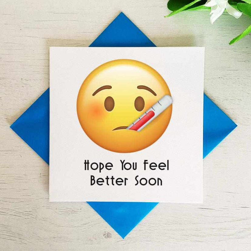 Hope You Feel Better Soon Emoji Card | The Gifted Panda