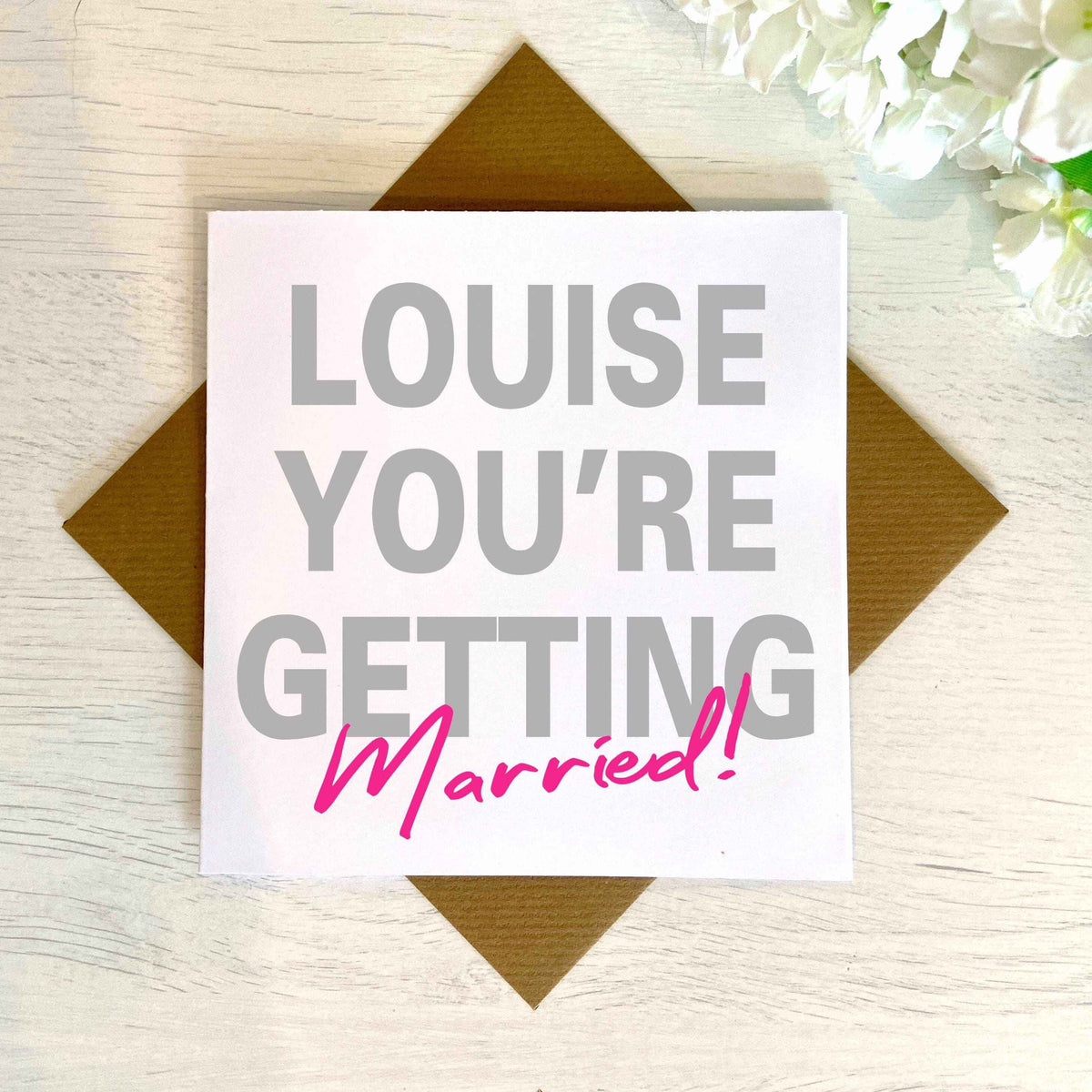 Personalised You're Getting Married Card | The Gifted Panda